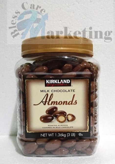 KIRKLAND SIGNATURE MILK CHOCOLATE ALMONDS NET WT 1.36kg (3 LB) 09661937605