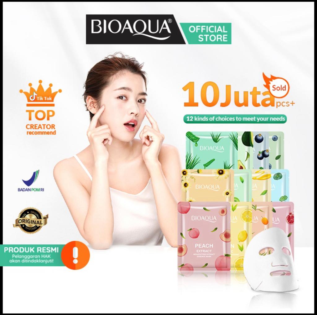 [FLASH SALE] Masker Wajah BIOAOUA BPOM Face Mask For Tender Skin