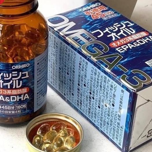 Viên Uống Dầu Cá Omega 3, EPA & DHA Orihiro Nhật Bản - 180 Viên ...