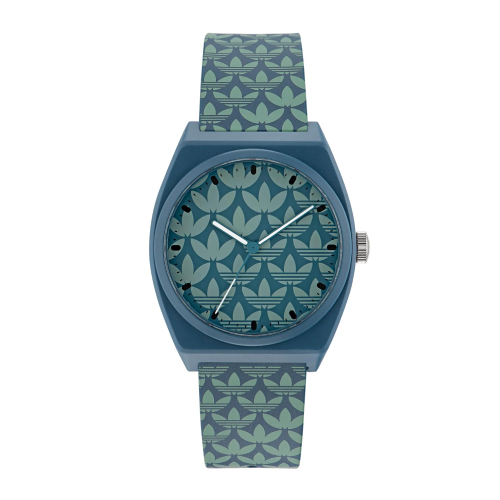 Adidas Project Two GRFX 38mm Silicone Watch - Blue Resin (AOST23053)