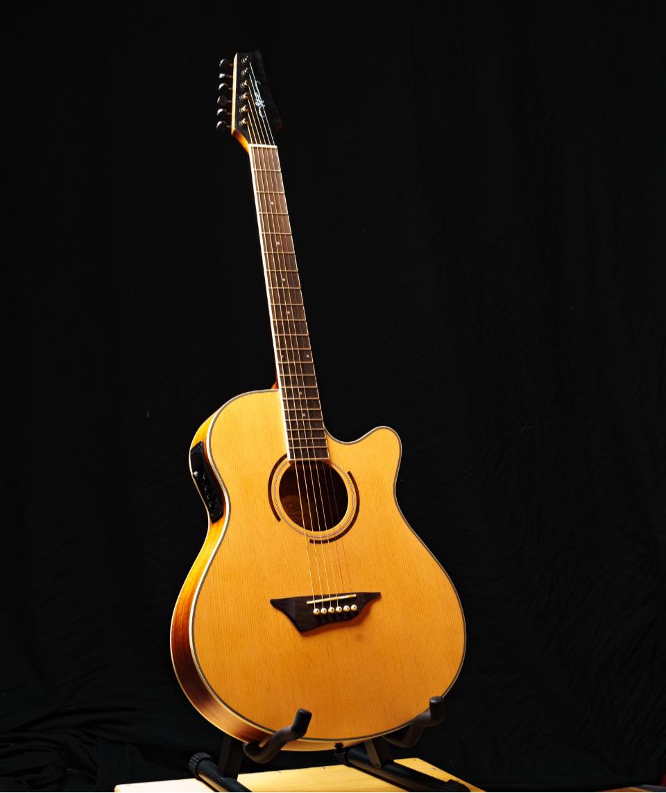 Qte-02 40' inches Acoustic Guitar with Builtin 4way Equalizer Pickup ...