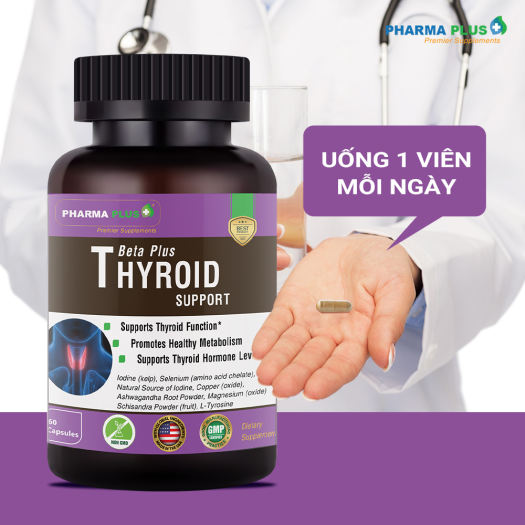 Viên Uống Hỗ Trợ Tuyến Giáp [Nhập Mỹ] | Pharma Plus Beta Plus Thyroid Support - Lọ 60V - Tim và ...