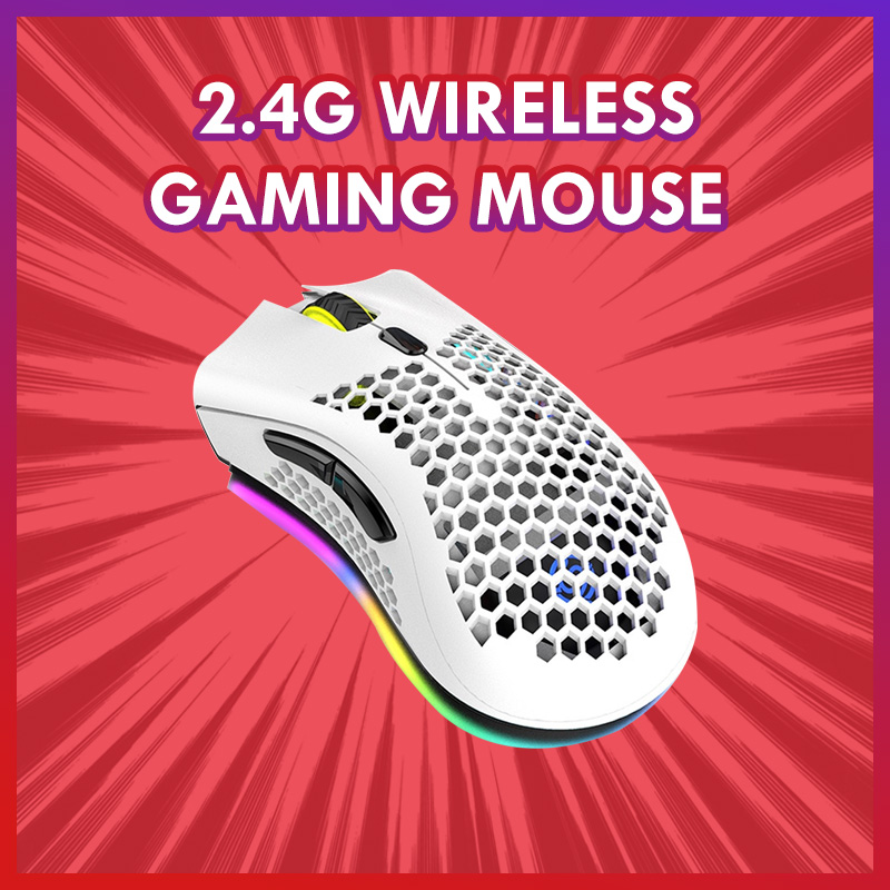 (Manila In Stock)2.4G Wireless Gaming Mouse Rechargeable Mouse with RGB ...