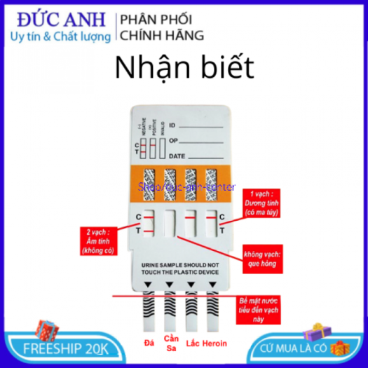 Que thử ma tuý tổng hợp 4 chân test 4 chất gây nghiện nhanh chóng ...