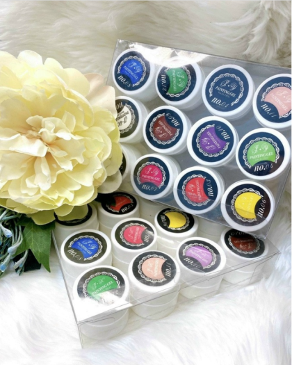Gel vẽ nail, set 12 hũ gel vẽ móng màu siêu đẹp. - Dụng cụ làm móng ...
