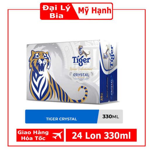Thùng 24 Lon Bia Tiger Crystal 330ml - Bia Nội Địa | VietMart.co