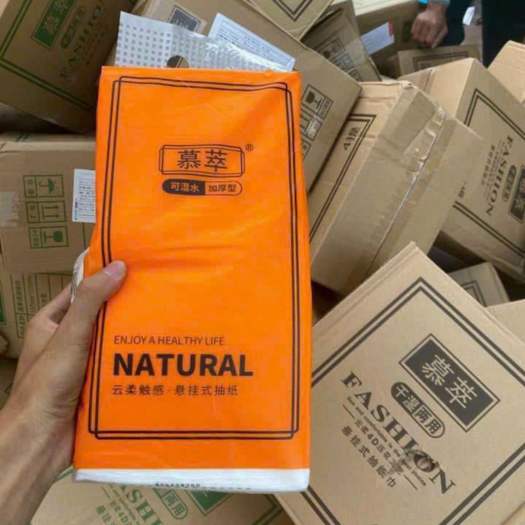 Thùng 4 Bịch Giấy Lau Treo Tường Đa Năng NATURAL 1360 Tờ Hàng Nội Địa ...