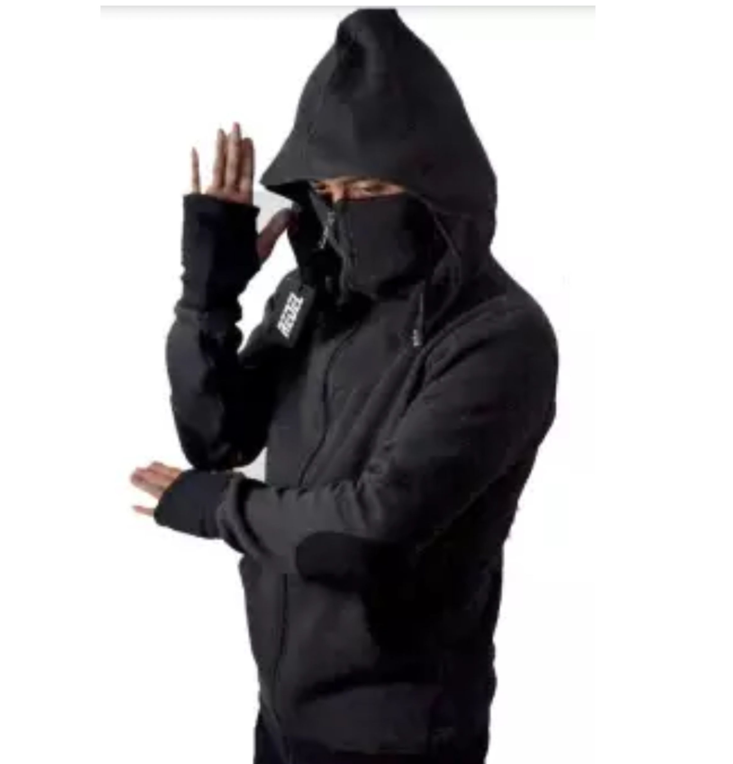 JAKET JUMBO PRIA WANITA DEWASA NINJA ROUNDHAND POLOS FLEECE TERLARIS