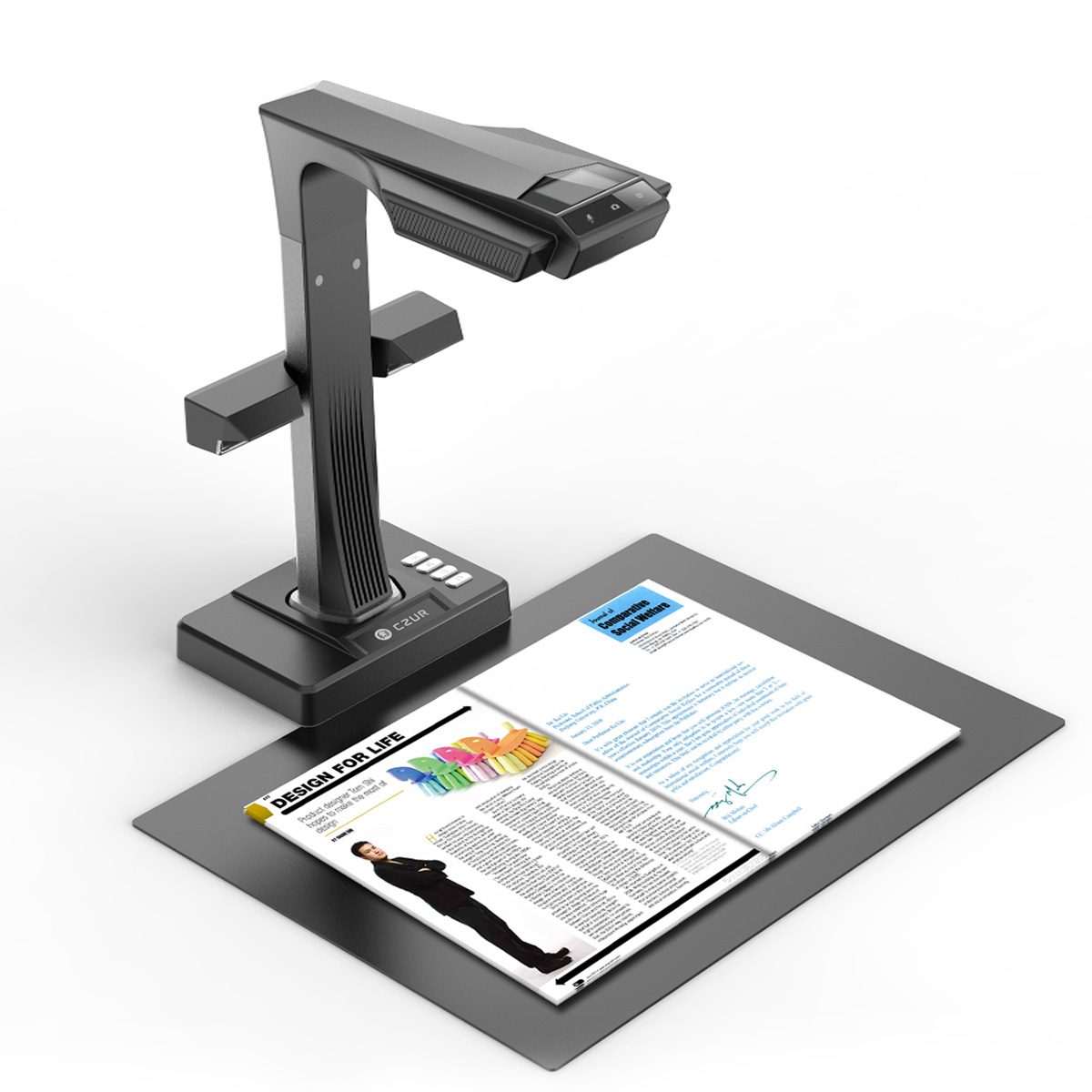 CZUR ET16/18 Plus Pro Book Document Scanner Portable 16MP Camera A3 ...