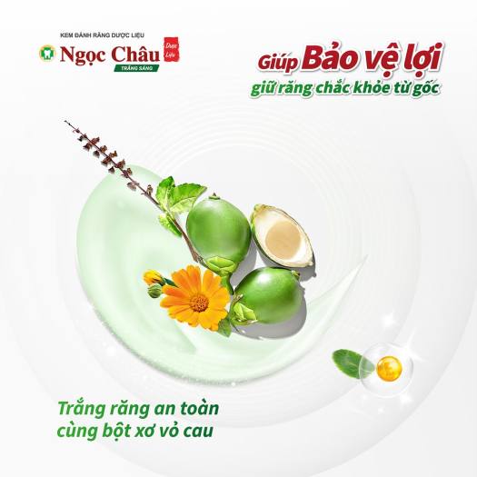 Kem đánh răng dược liệu Ngọc Châu Trắng Sáng 100g / 170g - Dược phẩm Hoa Linh - Kem đánh răng ...