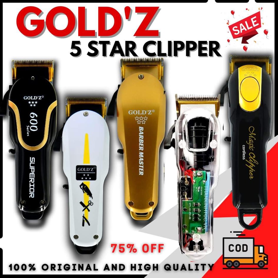 GOLDZ 5 Star US Made Barber Master Golden Blade Super Hair Clipper ...