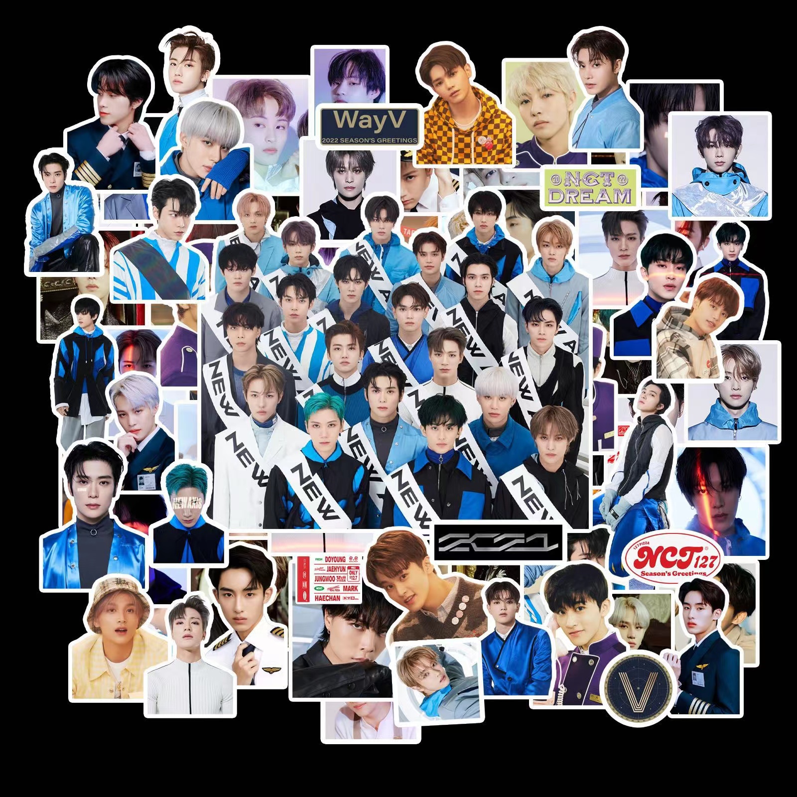 สติ๊กเกอร์ sticker เอ็นซีที KPOP:NCT 100ใบ/ถุง ขนาด 2-7cm รูปภาพอัลบั้ม ...