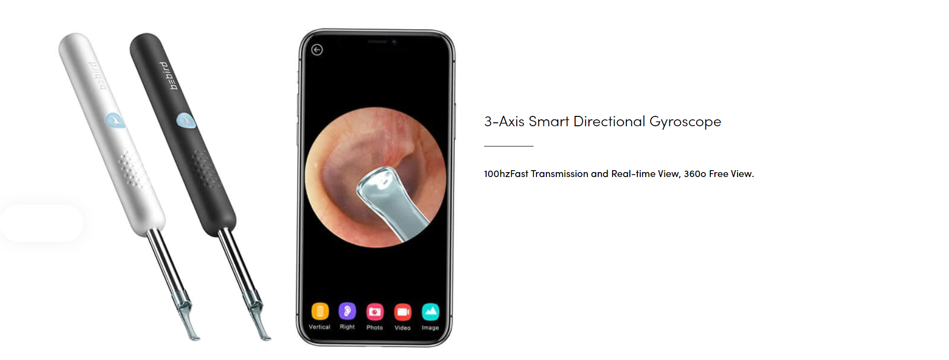 Bebird R1 Wireless Intelligent Visual Ear Stick Smart Visual Ear Picker ...