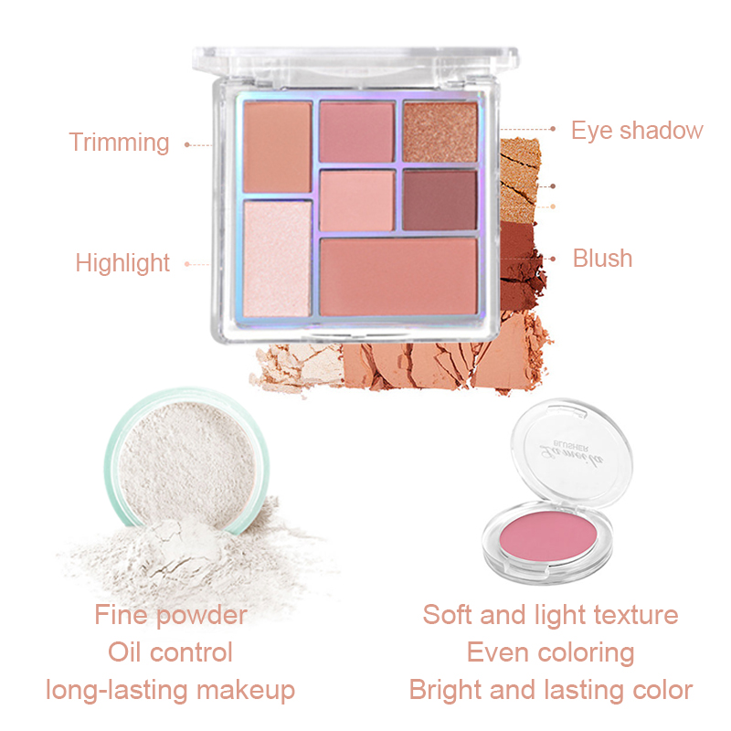 LAMEILA 15pcs Makeup Set BB cream +Powder + Eye Shadow + Mascara ...
