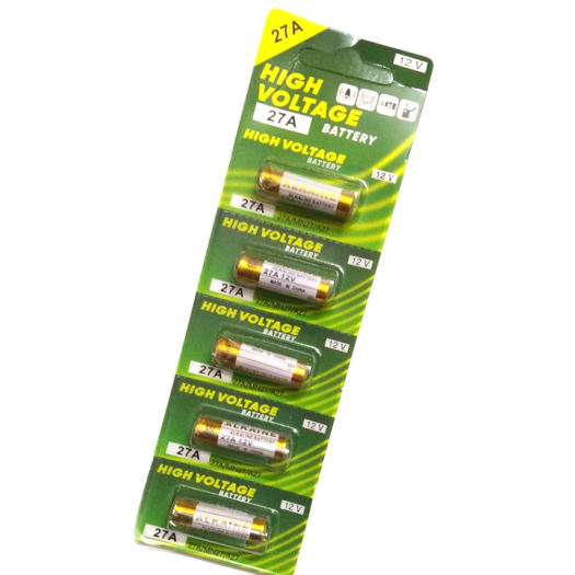 Bộ 1 vỉ 5 viên pin ALKALINE 23A 27A 12V Pin điện áp cao cho Chìa khóa điện, điều khiển cửa cuốn ...