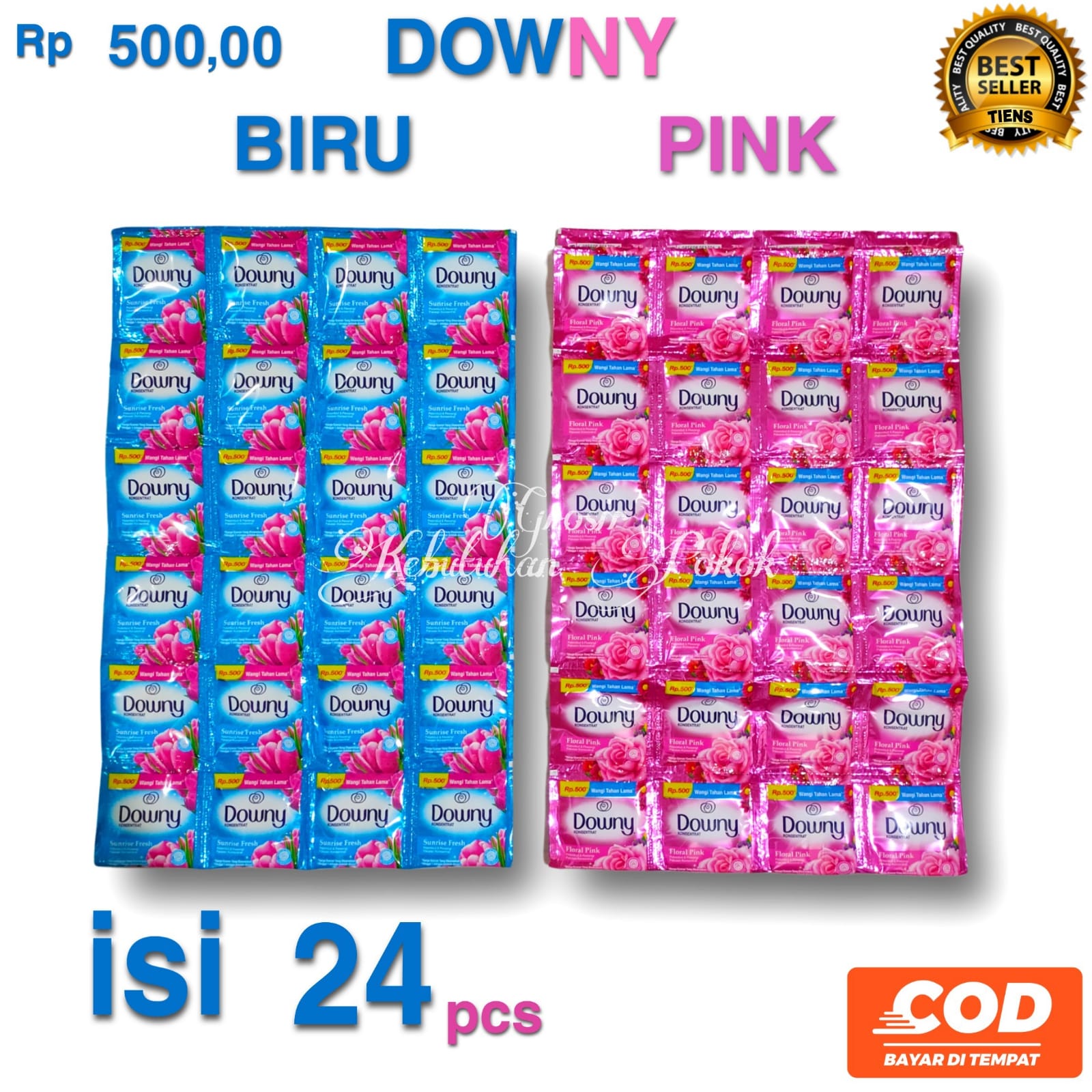 Jual Downy Sachet 500 11ml X 12sachet 1 Renceng Isi 12 Sachet Original ...