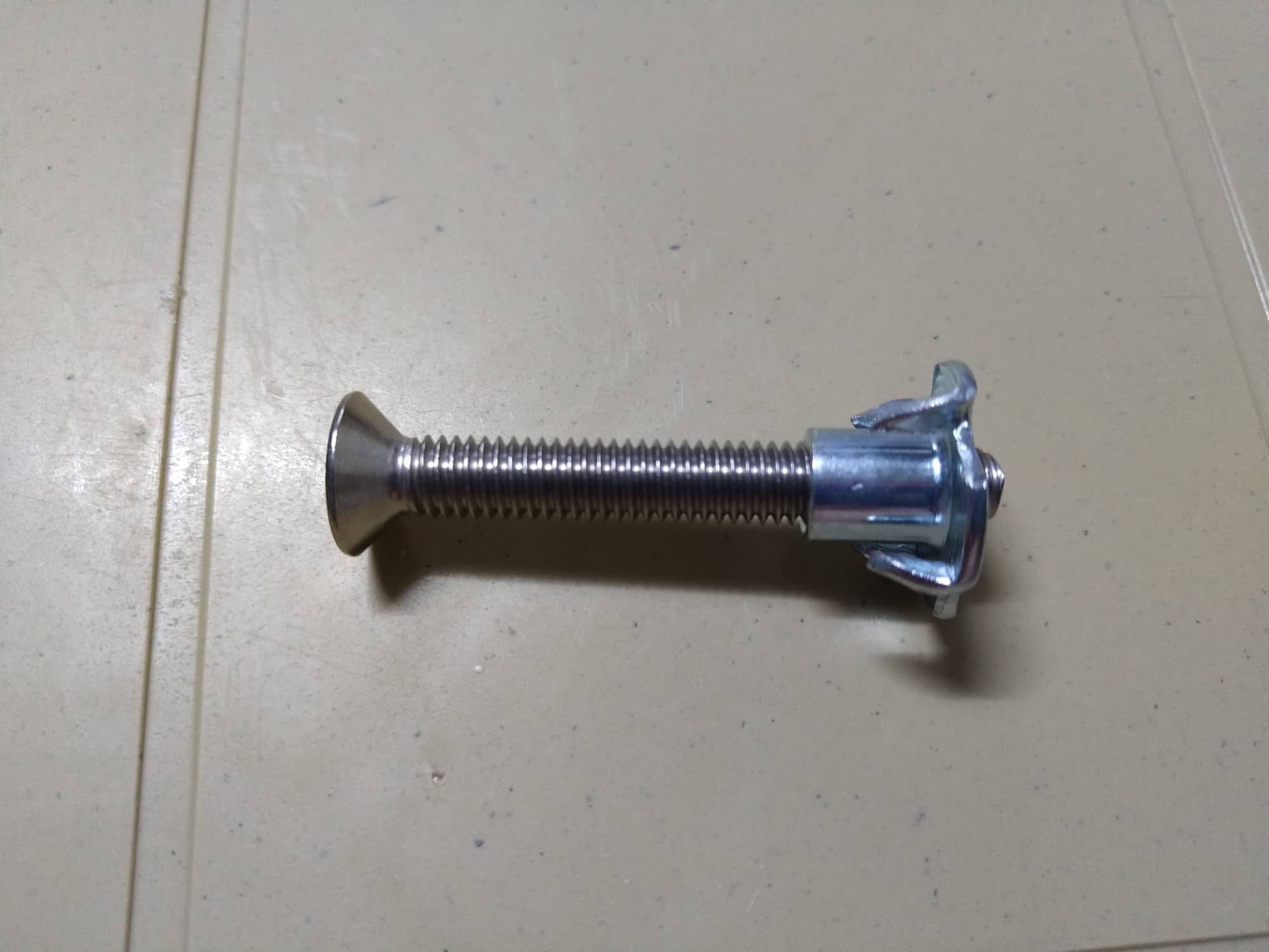 Counter sink stainless screw w/ Tnut