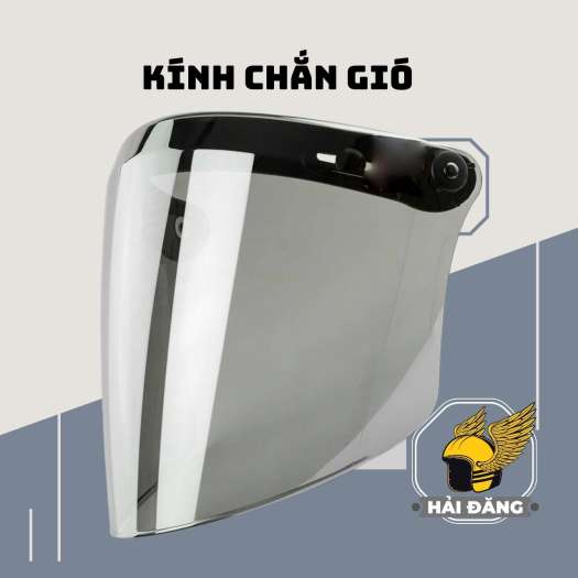 Kính chắn gió mũ bảo hiểm 3/4 đầu và 1/2 đầu loại dài ôm hết cằm - Kính ...