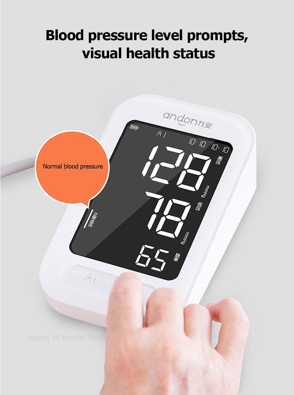 ANDON Smart [ Blood Pressure ] Monitor KD-5907 (White) with 1 Year ...