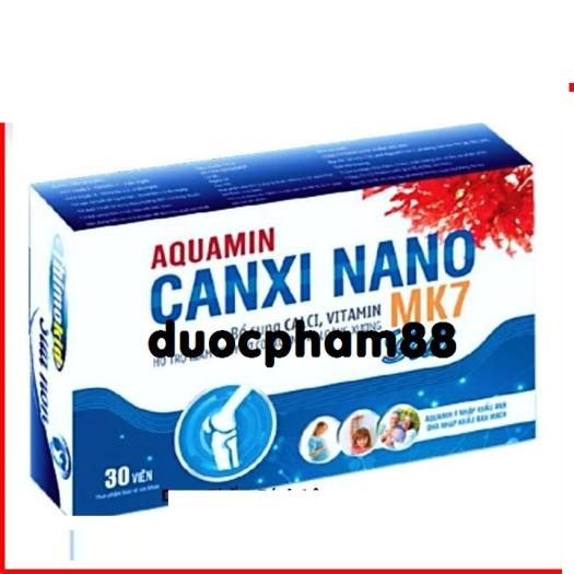 Viên uống Canxi Nano MK7 phát triển chiều cao, chắc khỏe xương - Hộp 30 viên - Hỗ trợ xương khớp ...