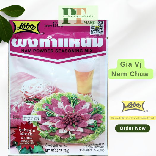 Gia vị / Bột làm nem chua [Lobo Thái] gói 70g. Nam Powder Seasoning Mix ...