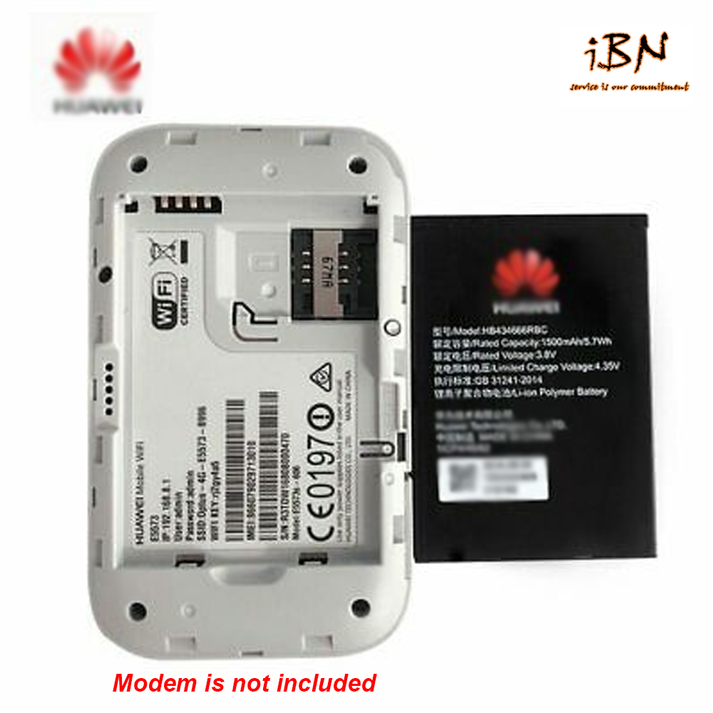 Huawei E5573 HB434666RBC Pocket Wifi Modem Battery 1500mAH R218 R216