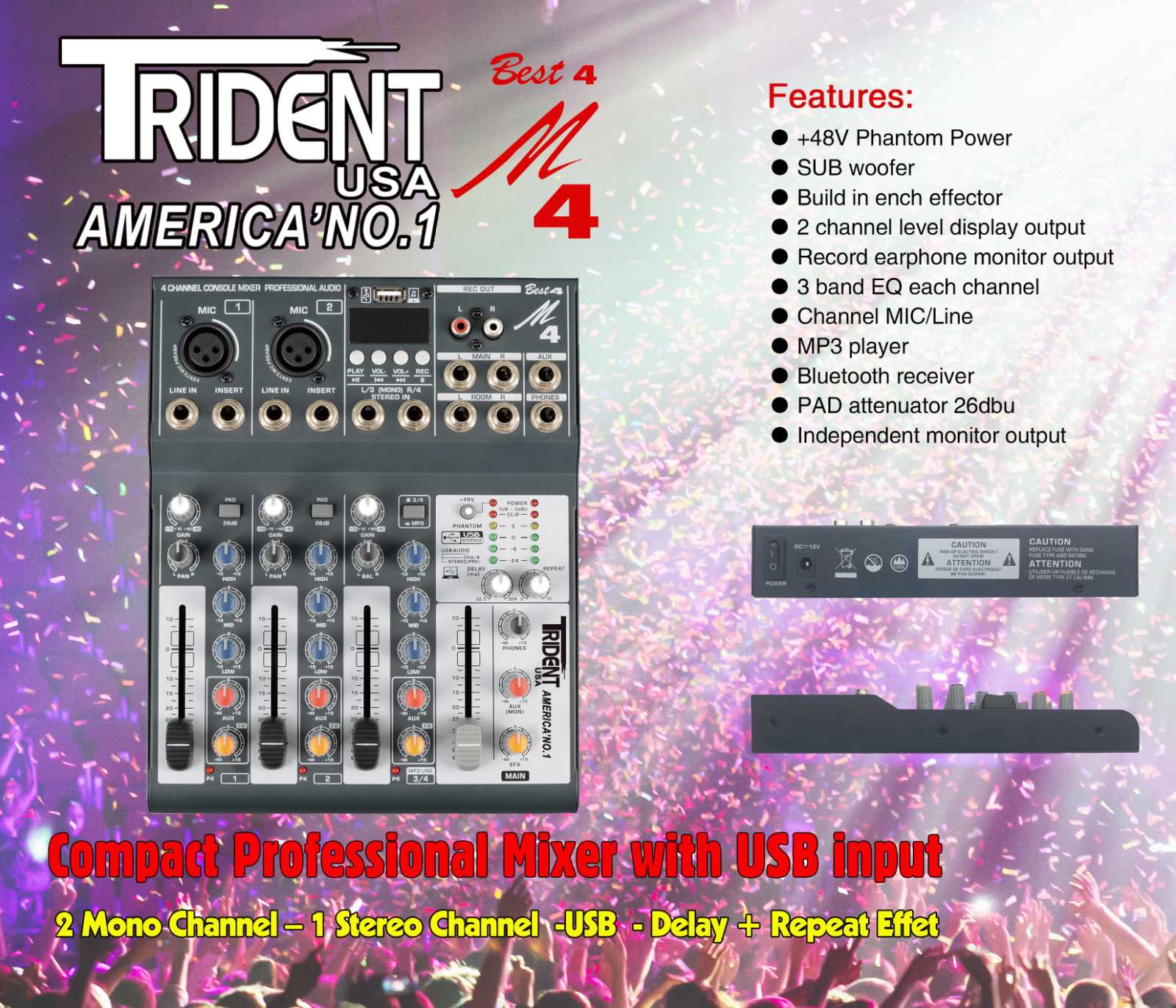 Buy Trident 8 Channel Stereo Mixer devices online | Lazada.com.ph