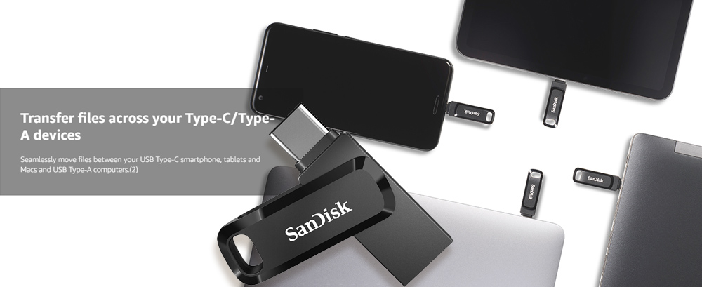 Pendrive Dual Drive Go USB 3.1 Type C 64GB Flash Disk Memory Stick USB ...