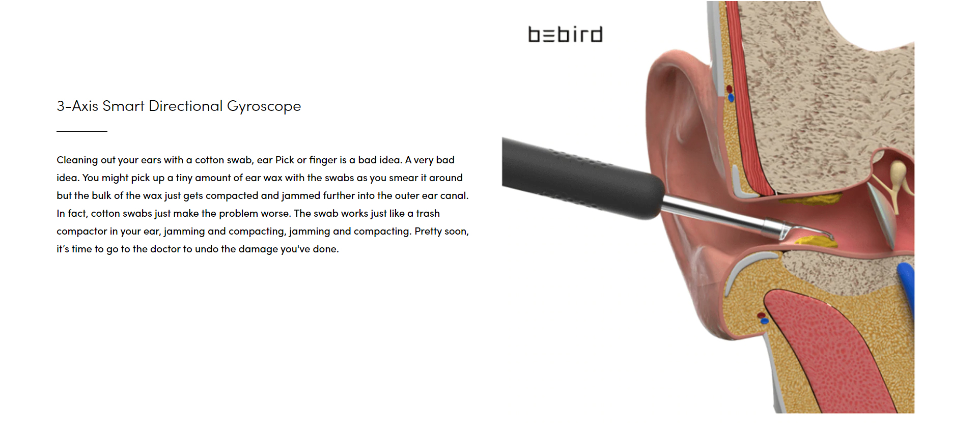 Bebird R1 Wireless Intelligent Visual Ear Stick Smart Visual Ear Picker ...