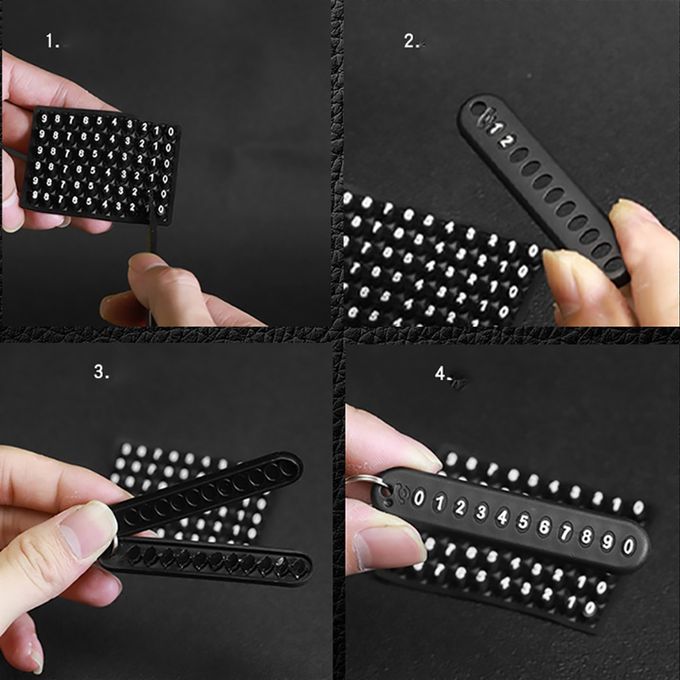 Pendant keychain Phone Number Car Auto Motor Cycle Key Ring Anti-Lost ...