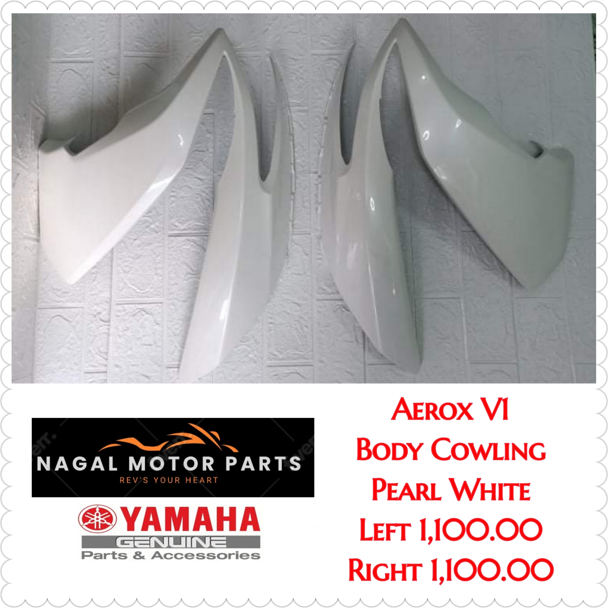 BODY COWLING FOR AEROX V1 YAMAHA GENUINE PARTS