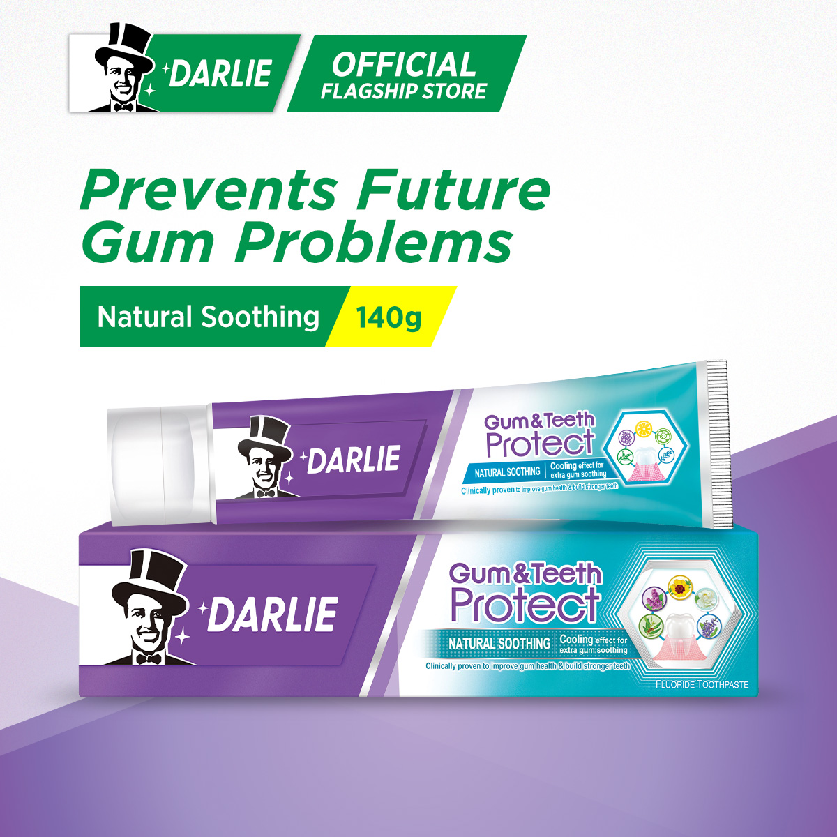 Darlie Gum & Teeth Protect Toothpaste Natural Soothing 140g