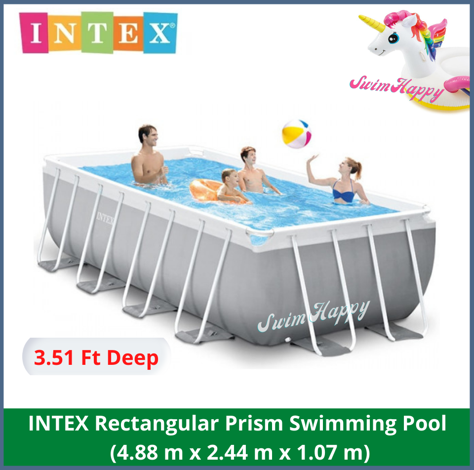 INTEX® 26792 Prism Pool (Size: 4.88m x 2.44m x 1.07m): (Tag: Bestway ...