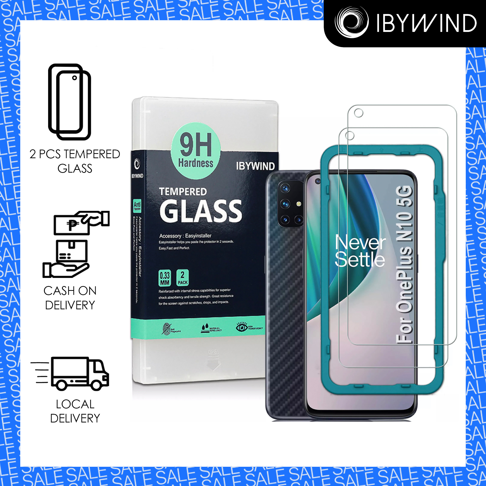 IBYWIND Screen Protector For Oneplus Nord N10 5G, with 2 Pcs Tempered ...